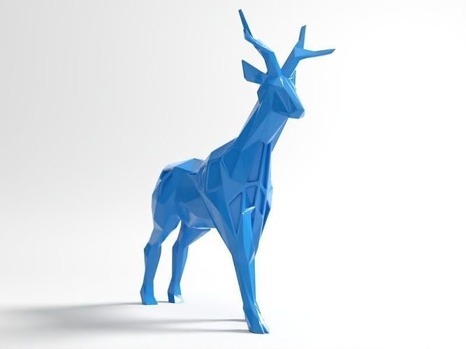 Polygon Deer 3D model 3D printable | CGTrader