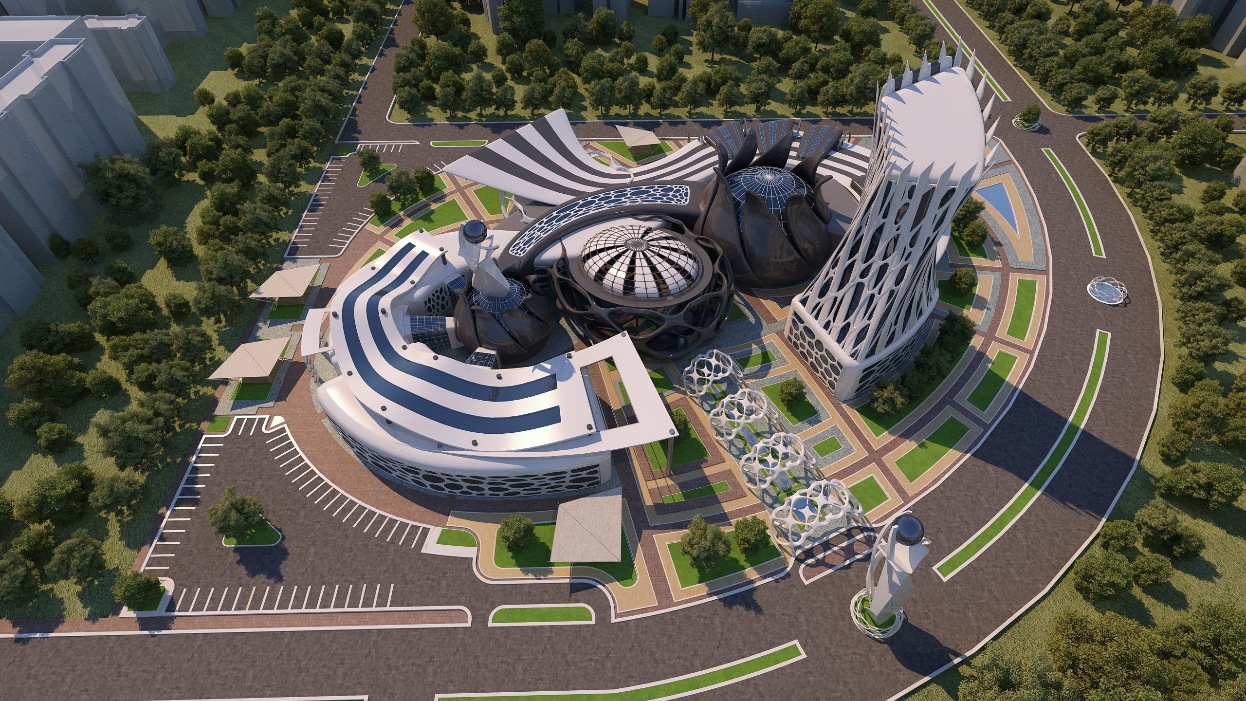 0150 - Nanotechnology Research Center - 2D Drawings-3D Files 3D model ...