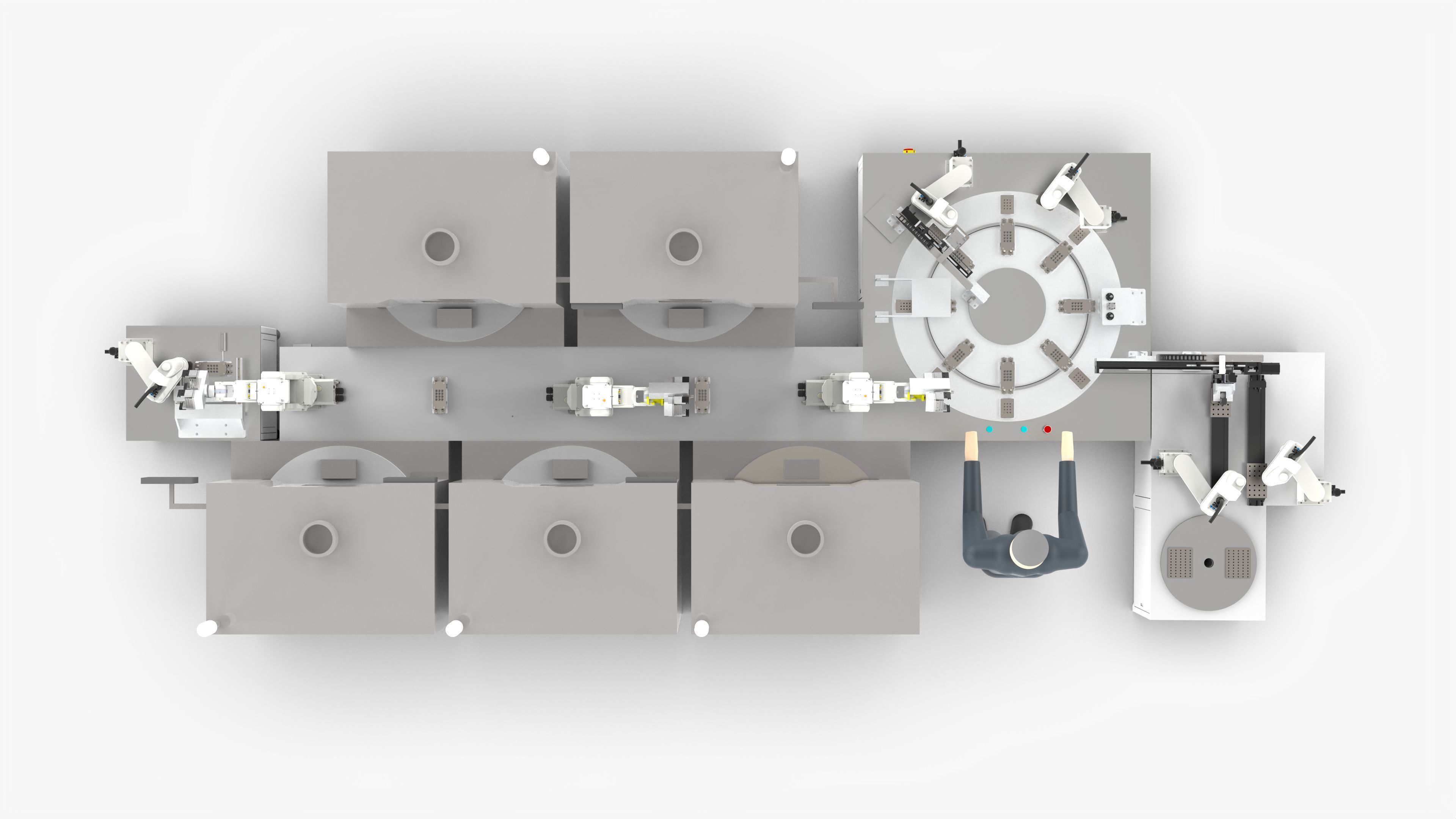 Automatic LED Shell Dispensing Detection Machine 3D model | CGTrader