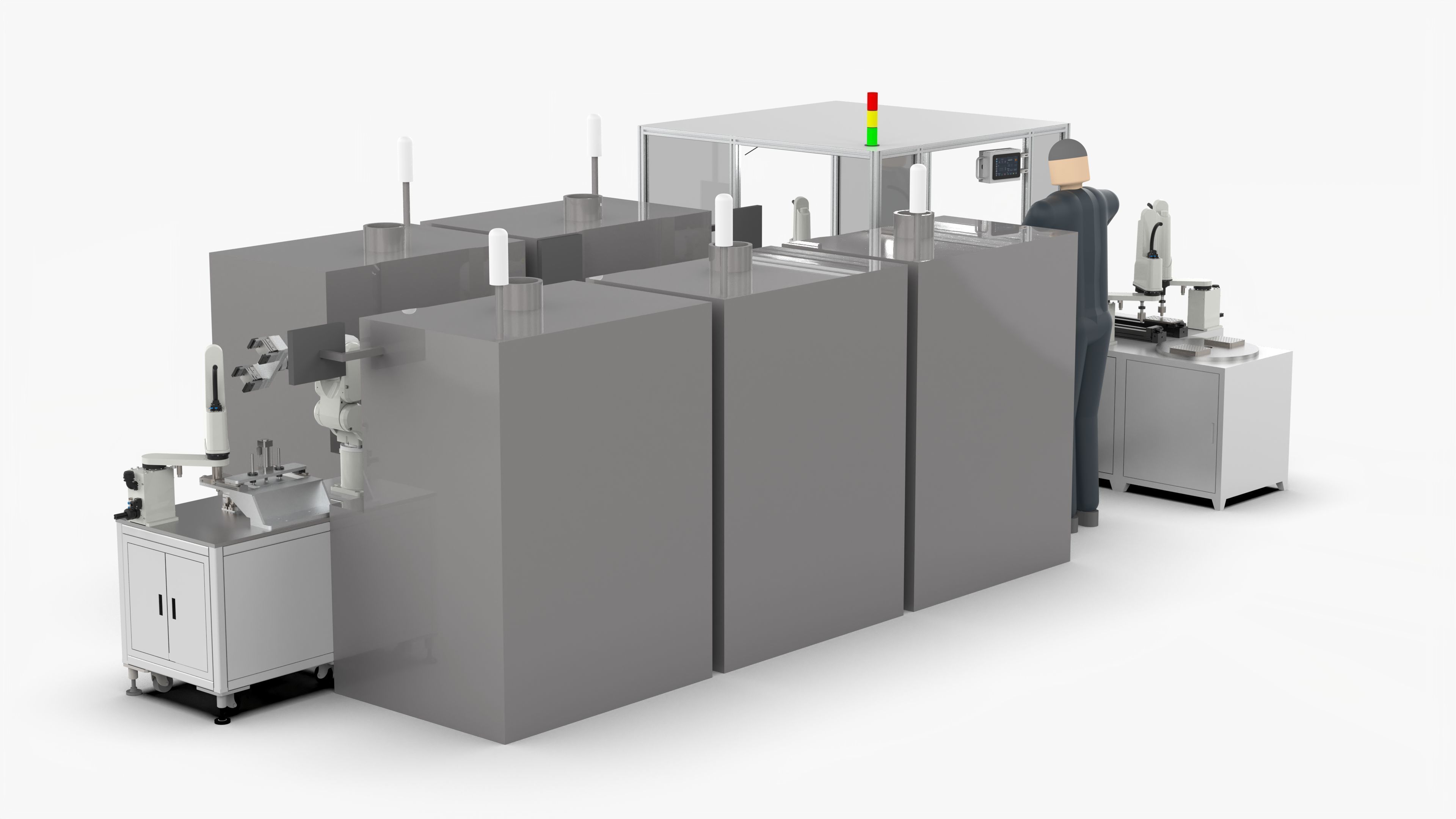 Automatic LED Shell Dispensing Detection Machine 3D model | CGTrader