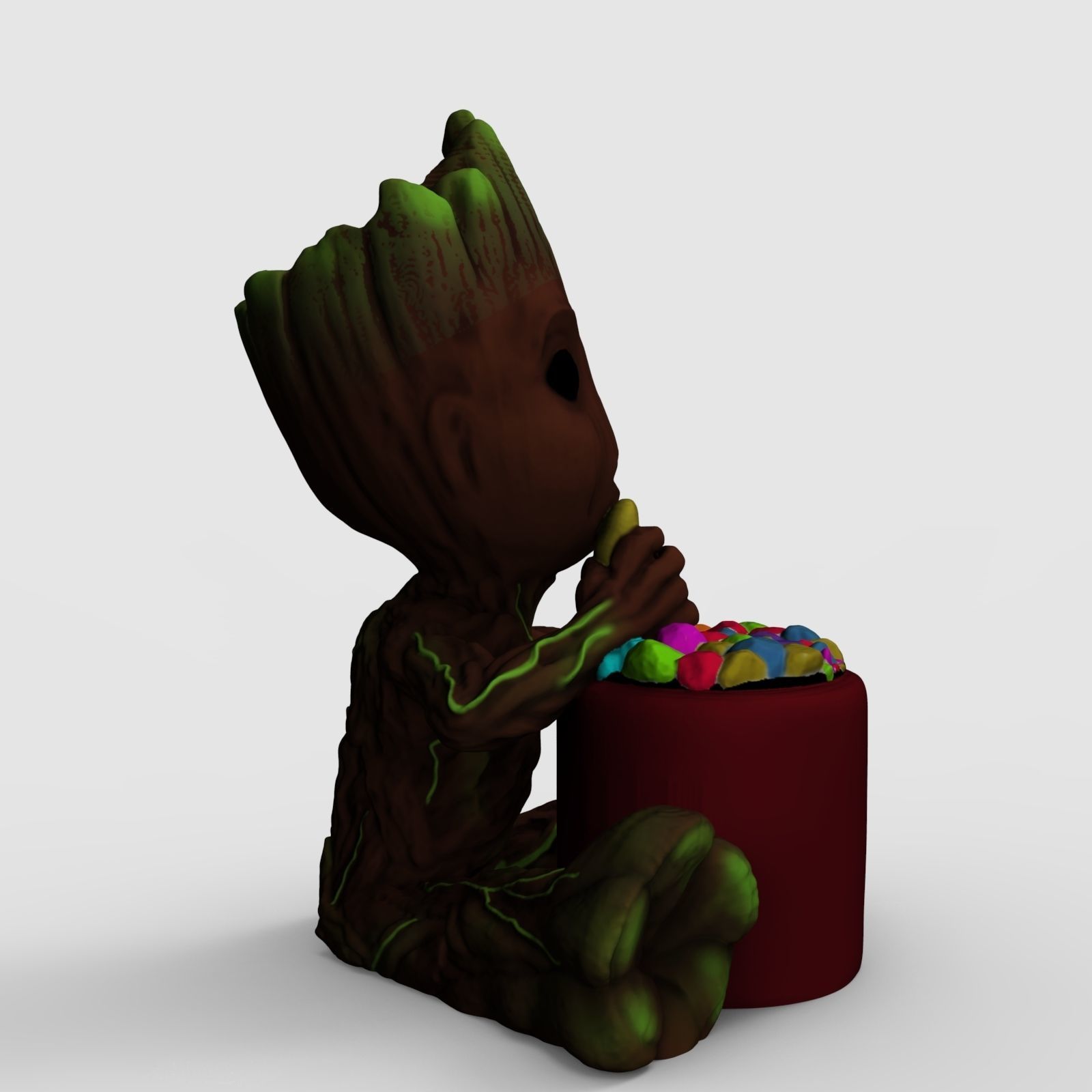 Sweet Groot Candy Planter - 3D Printable File 3D model 3D printable ...