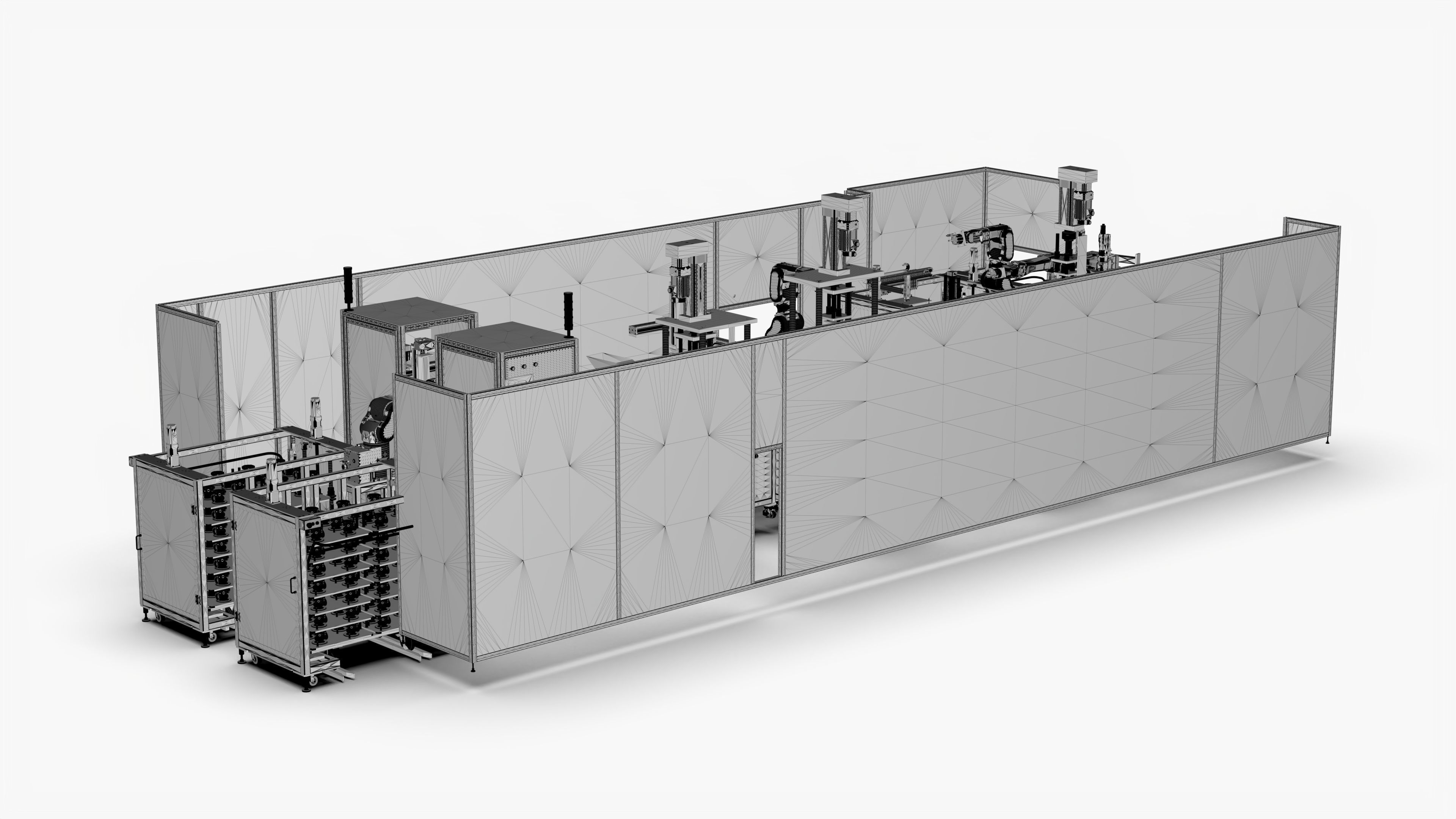 Automatic Booster Impeller Assembly and Pressing Line 3D model | CGTrader