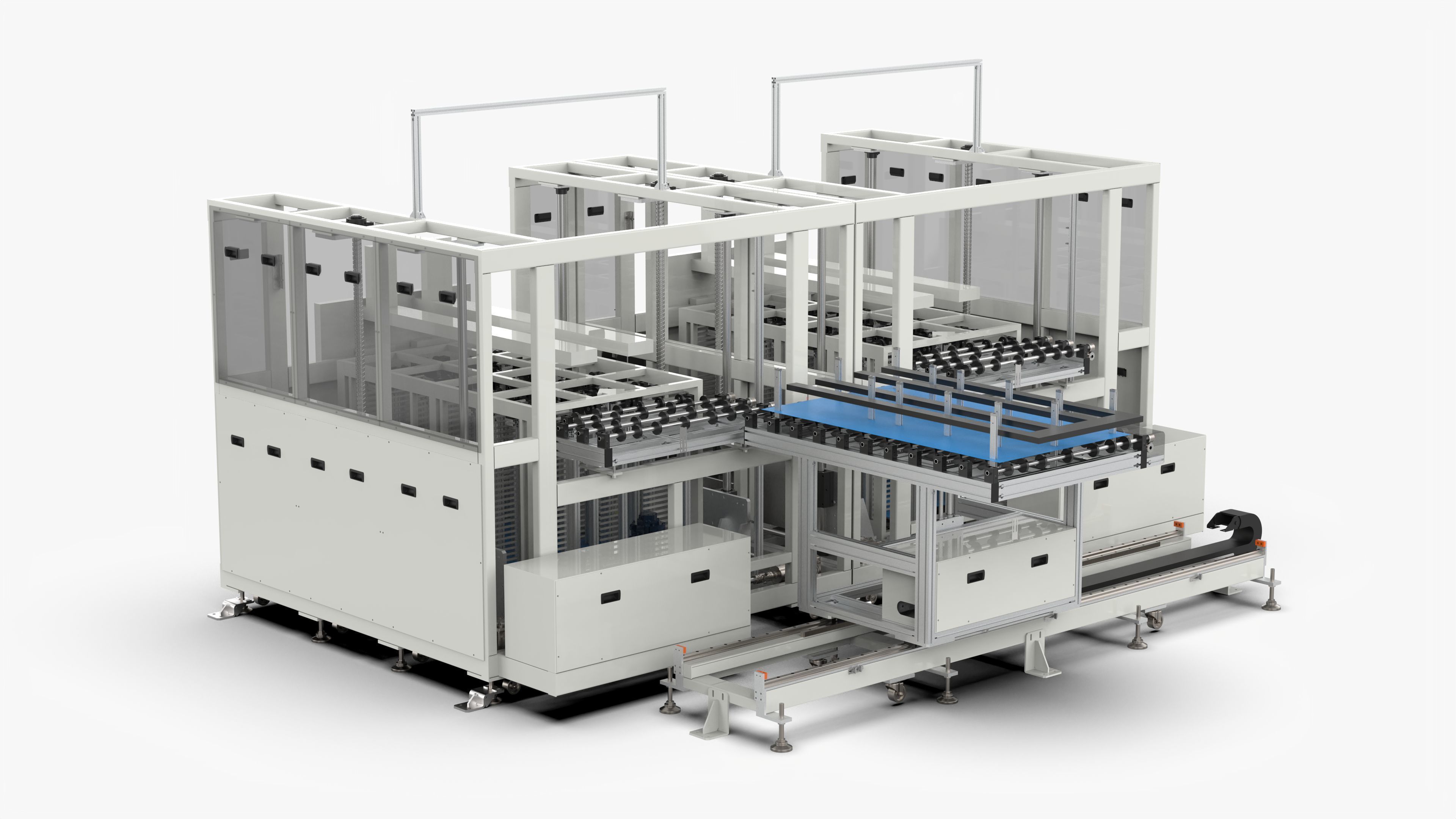 Automatic Panel Cassette Lifting and Transfer Machine 3D model | CGTrader