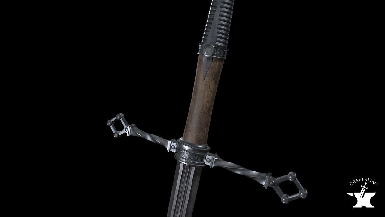 3D model Medieval Realistic Long Sword VR / AR / low-poly | CGTrader