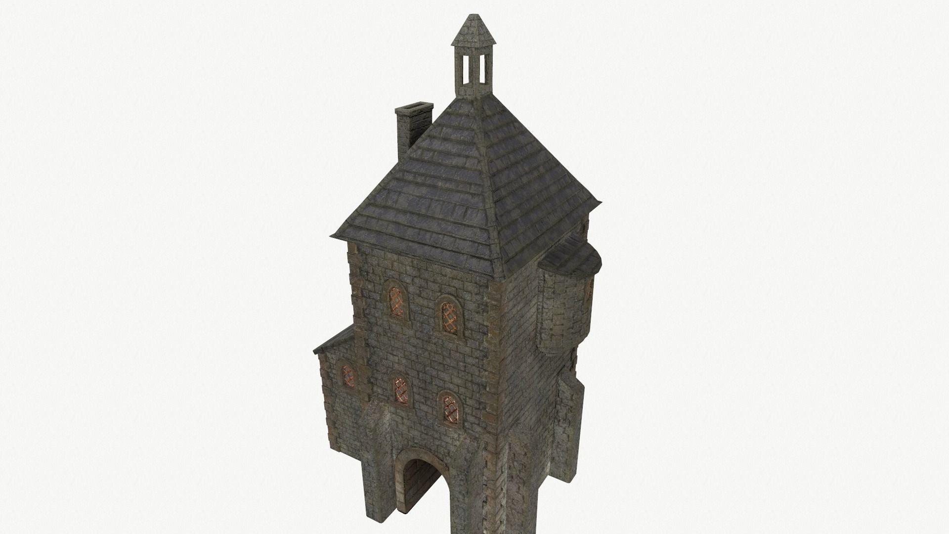 3D model Medieval watchtower VR / AR / low-poly | CGTrader