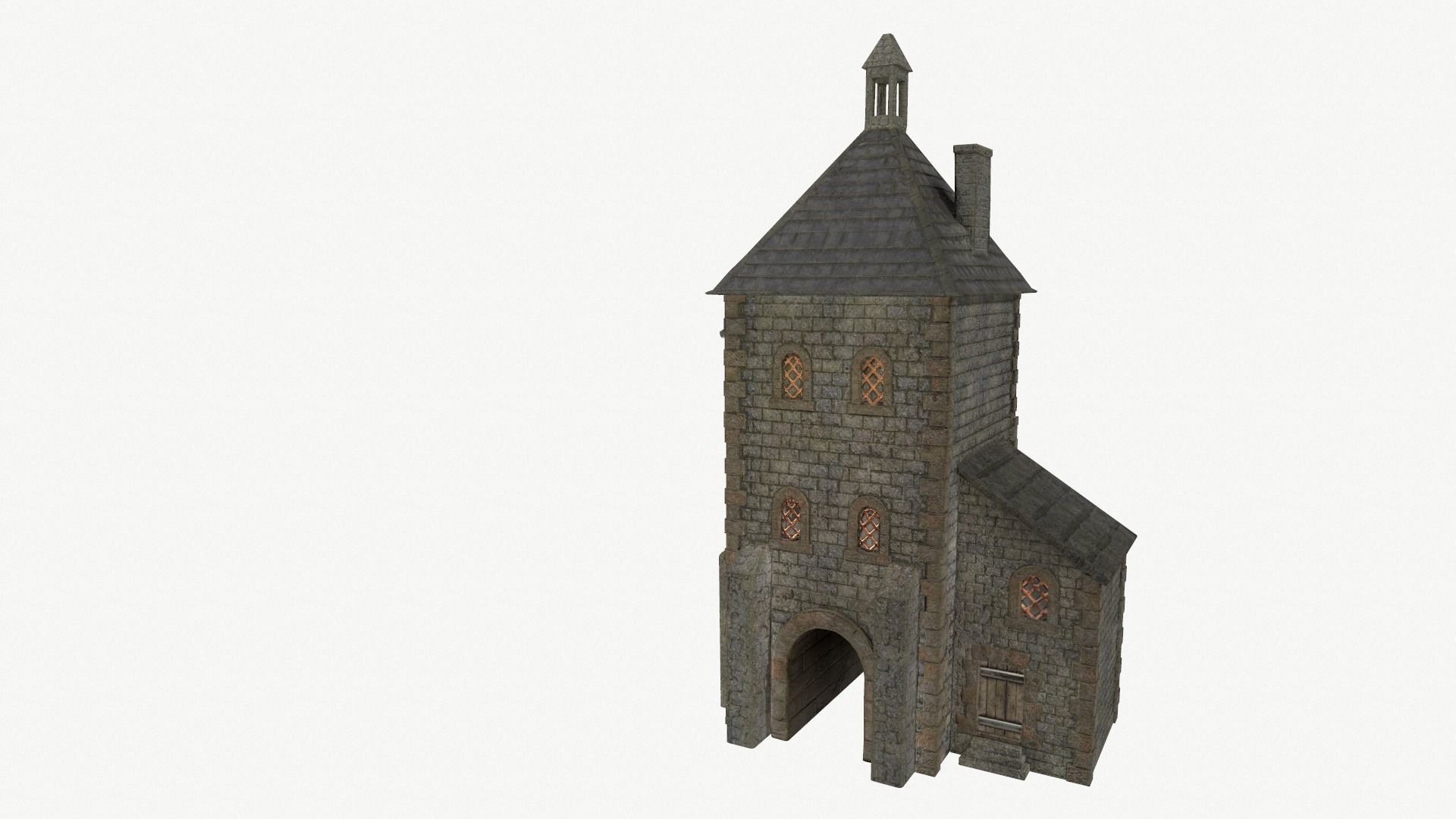3D model Medieval watchtower VR / AR / low-poly | CGTrader