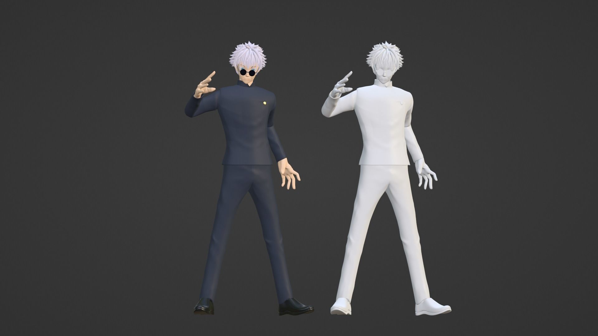 Satoru Gojo - Jujutsu Kaisen 3D model rigged | CGTrader