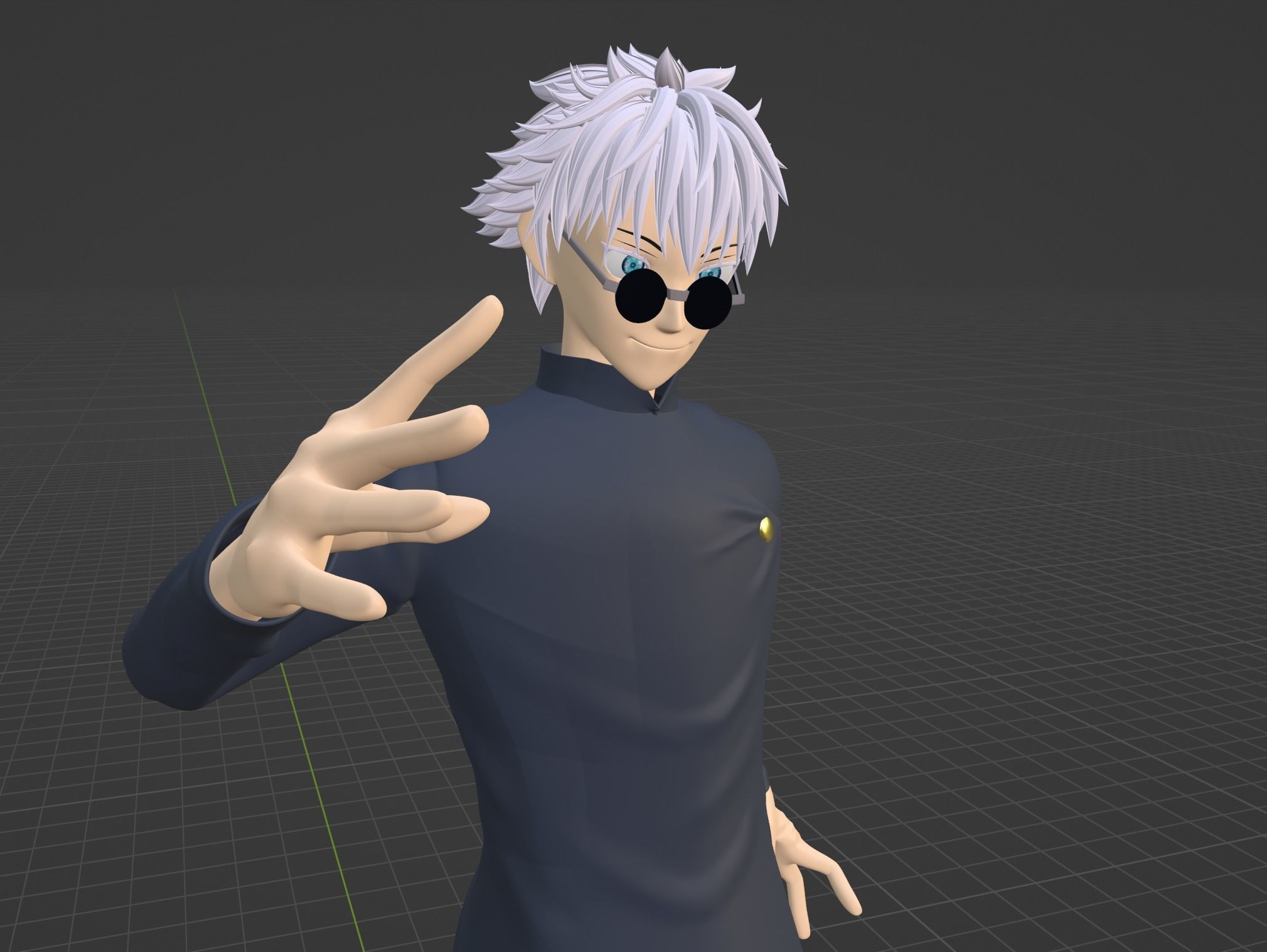 Satoru Gojo - Jujutsu Kaisen 3D model rigged | CGTrader