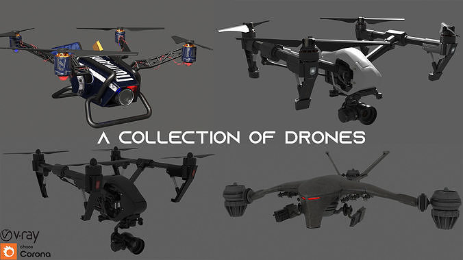 drone collection 3D model | CGTrader