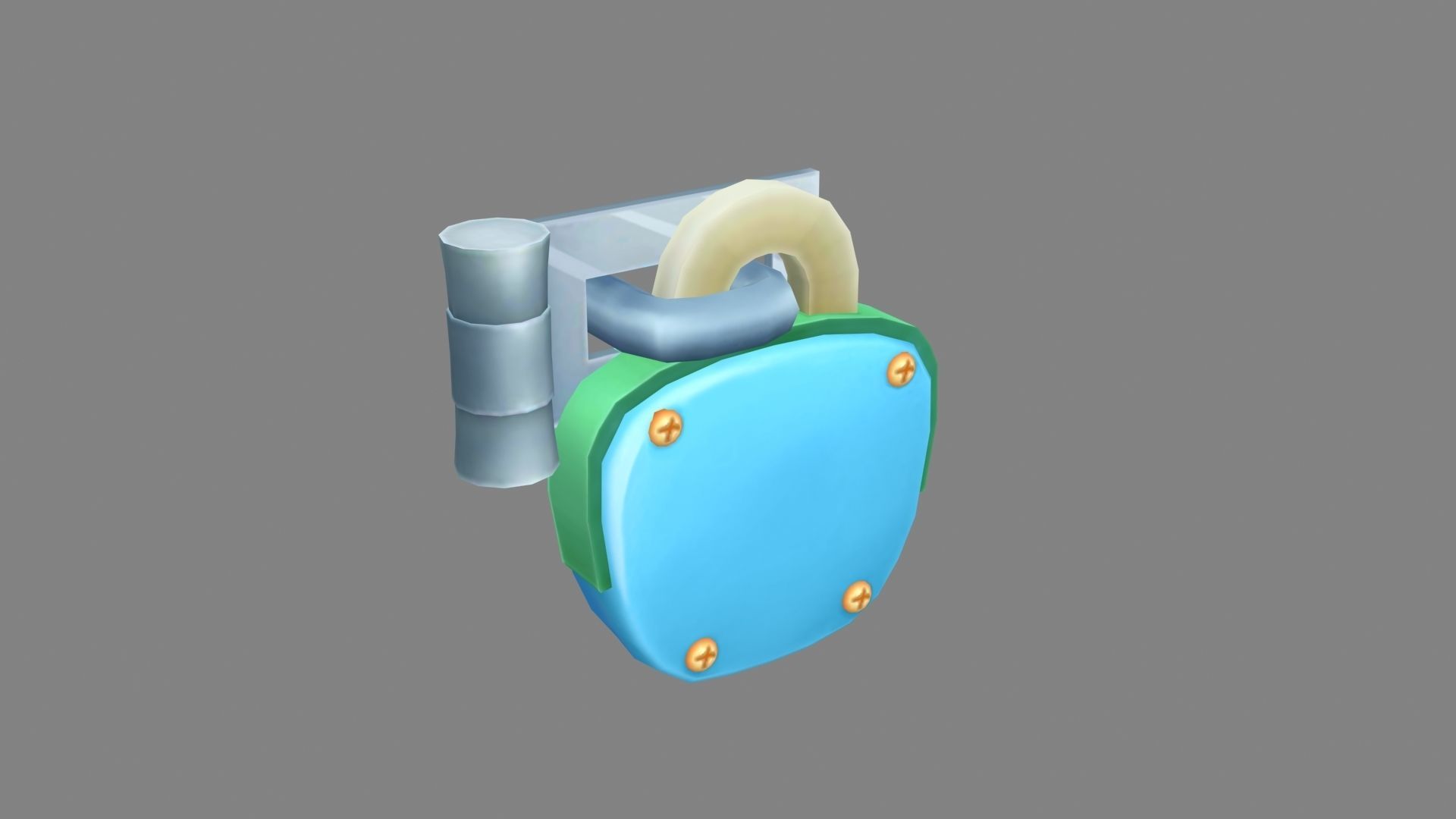 3D model Cartoon padlock VR / AR / low-poly | CGTrader