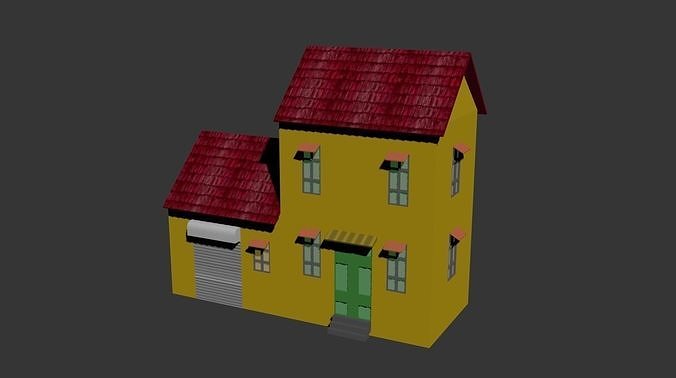 House Model 1 free VR / AR / low-poly 3D model | CGTrader