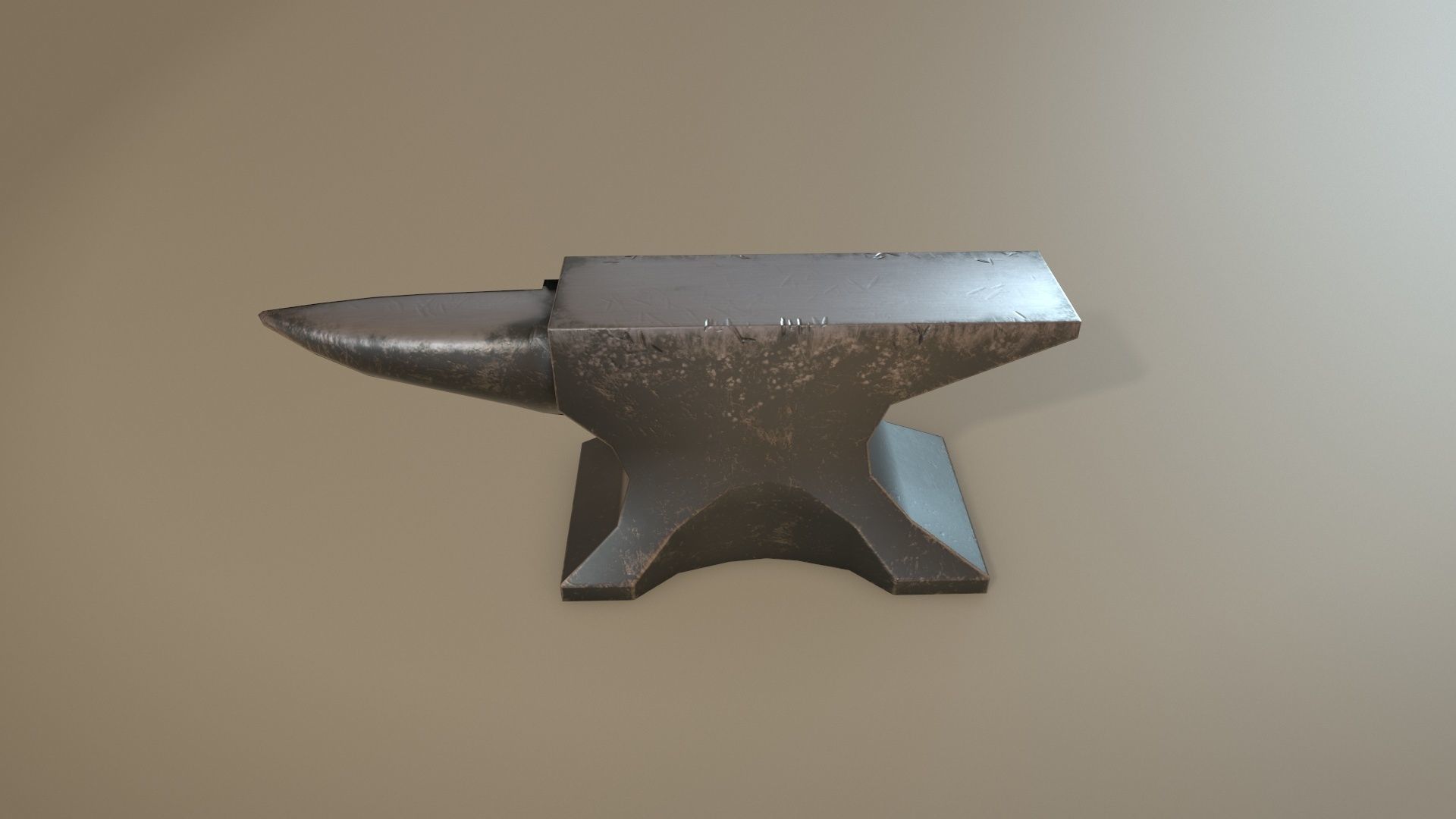 3D model Anvil and Hammer VR / AR / low-poly | CGTrader