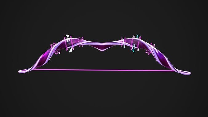 3D model Purple Warriors Bow VR / AR / low-poly | CGTrader