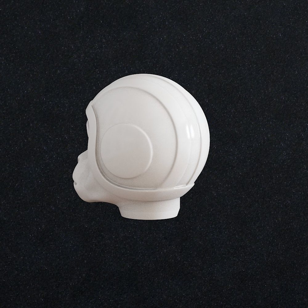 Monkey Head in a helmet 3D model 3D printable | CGTrader