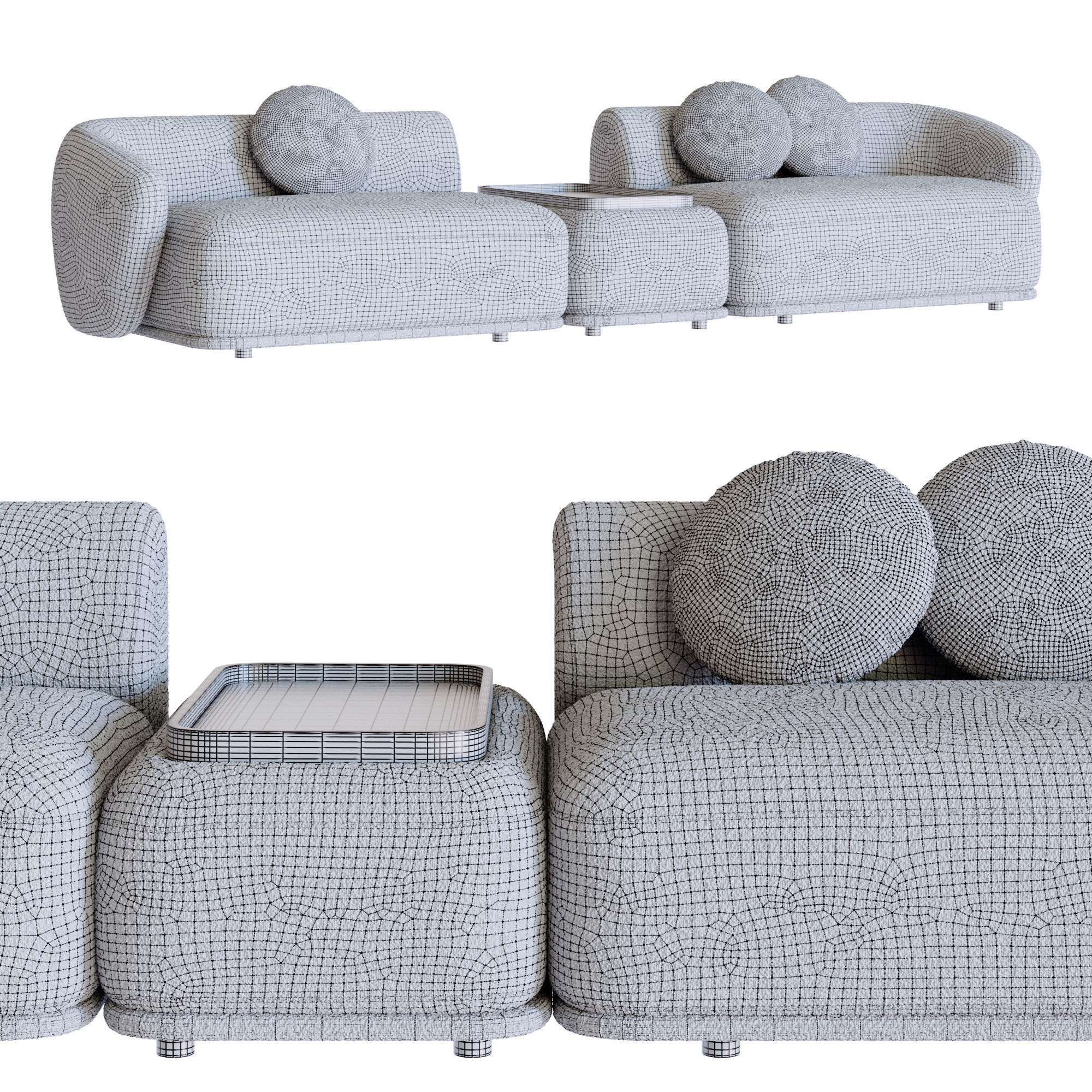Meridiani Rene Sofa 3D model | CGTrader