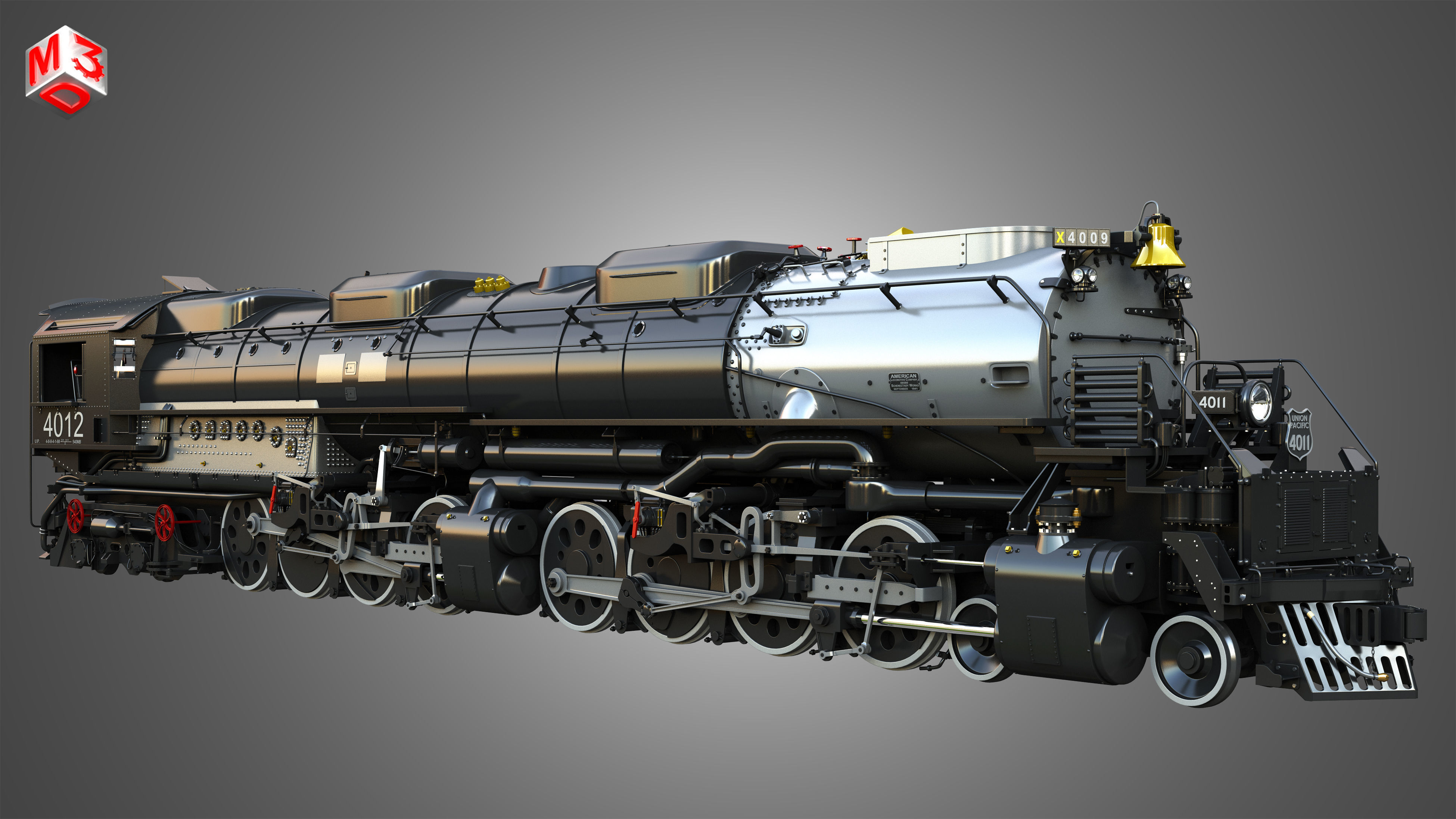 Big Boy 4014 - Steam Locomotive 3D model | CGTrader