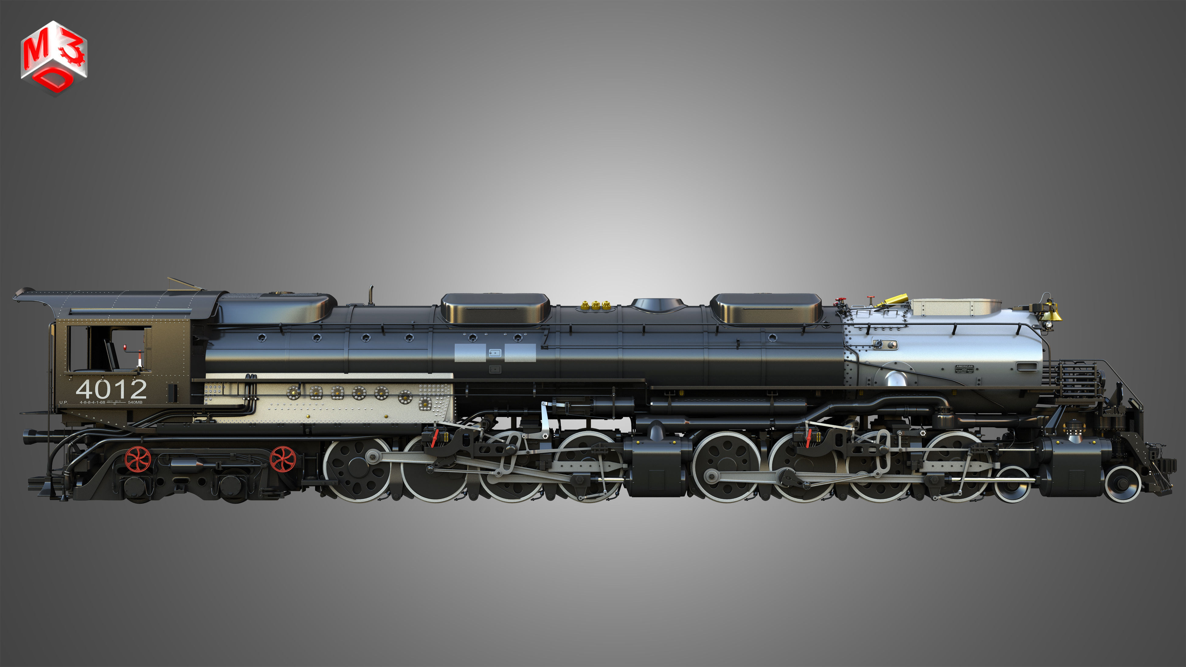 Big Boy 4014 - Steam Locomotive 3D model | CGTrader