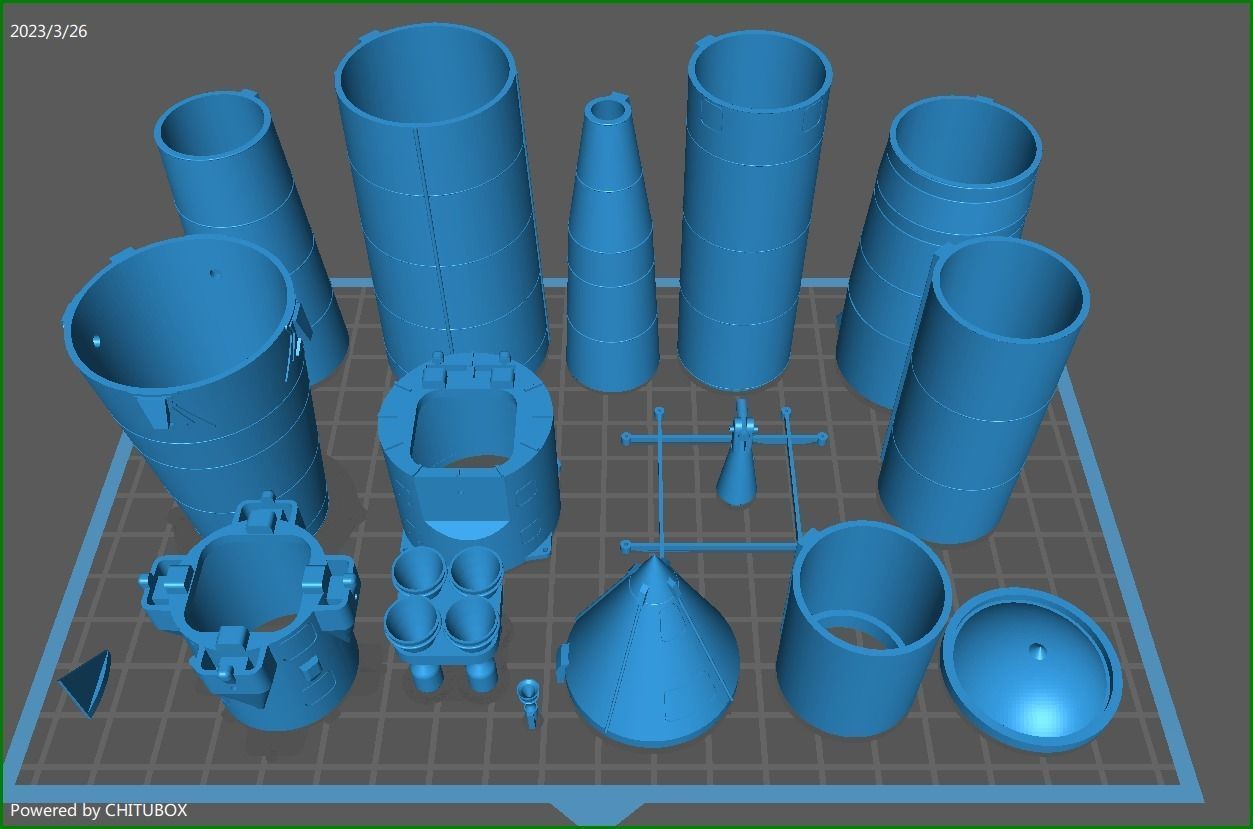 Space rocket R7 Sputnik 3D model 3D printable | CGTrader