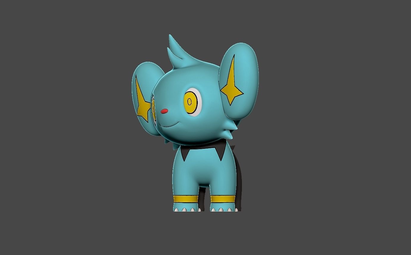 Pokemon shinx 3D model 3D printable | CGTrader