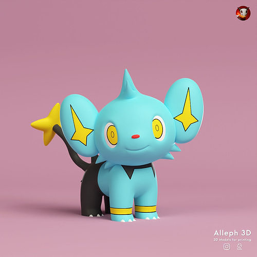 Pokemon shinx 3D model 3D printable | CGTrader