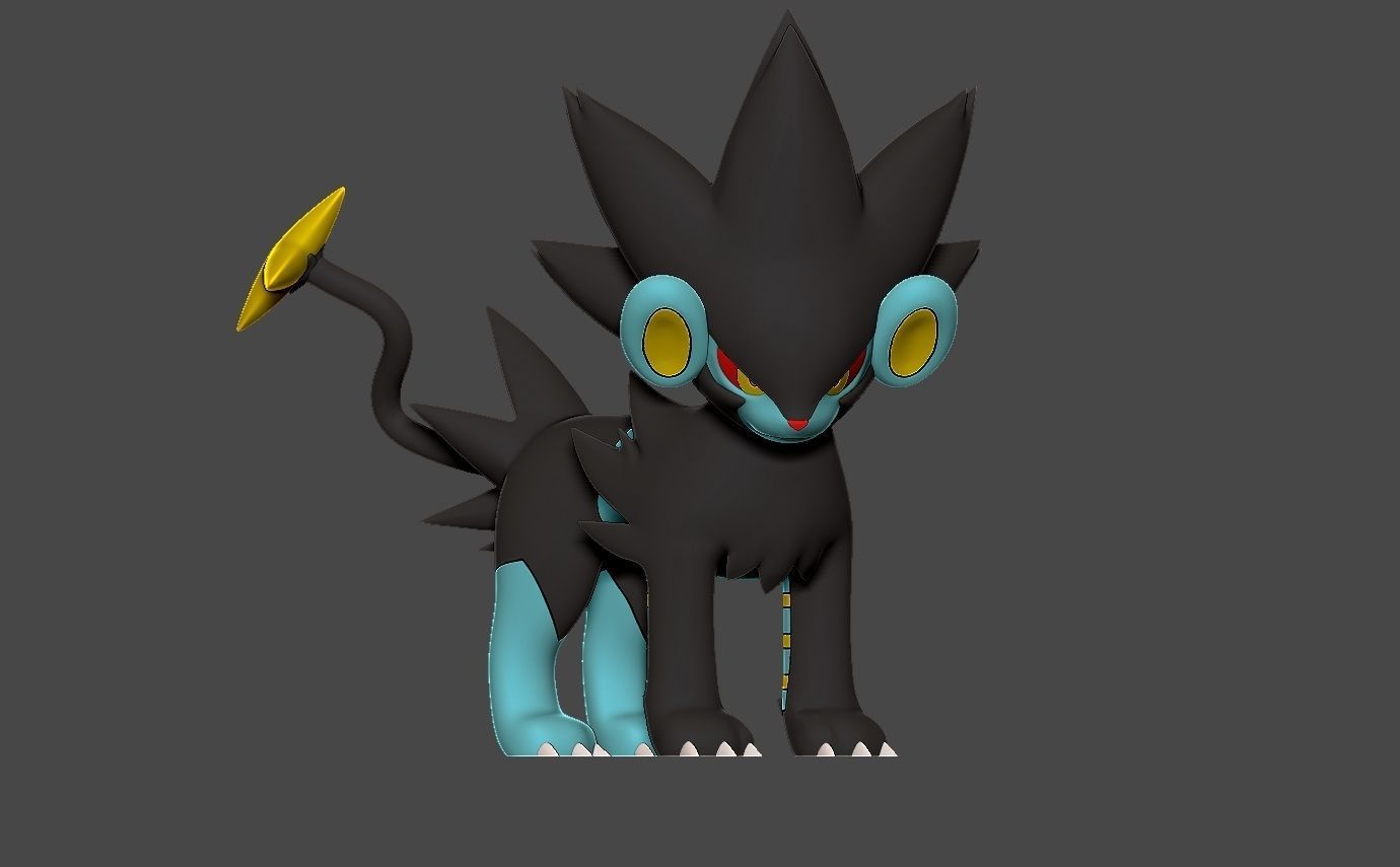 Pokemon luxray 3D model 3D printable | CGTrader