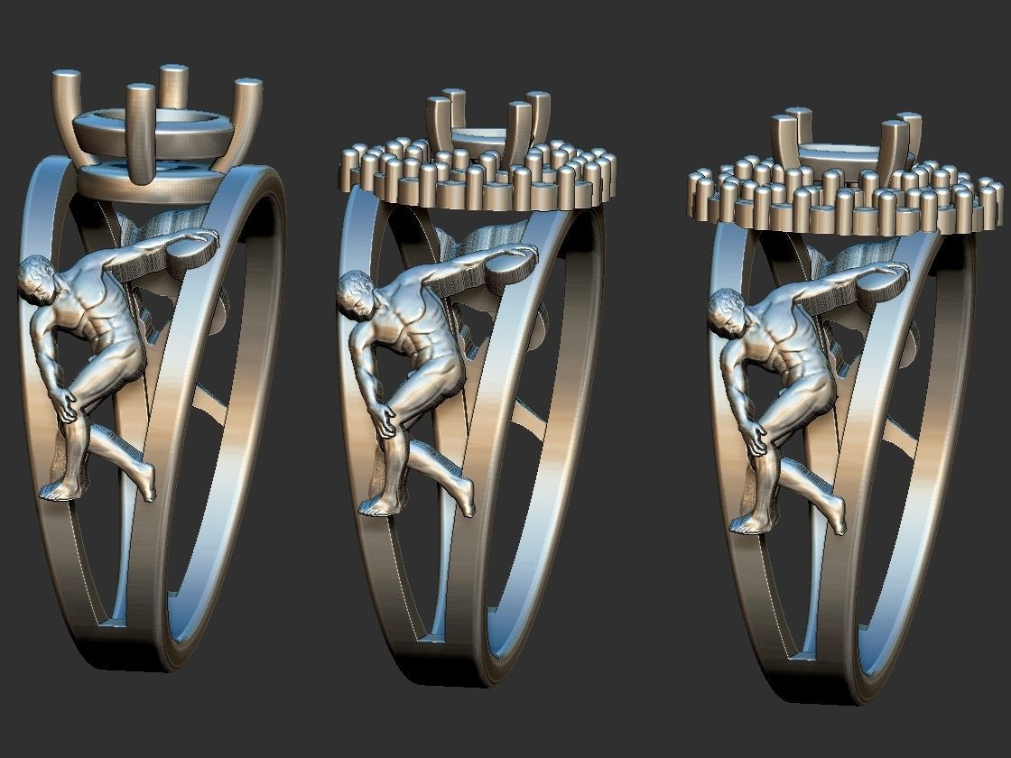Physical Education Rings 3D model 3D printable | CGTrader