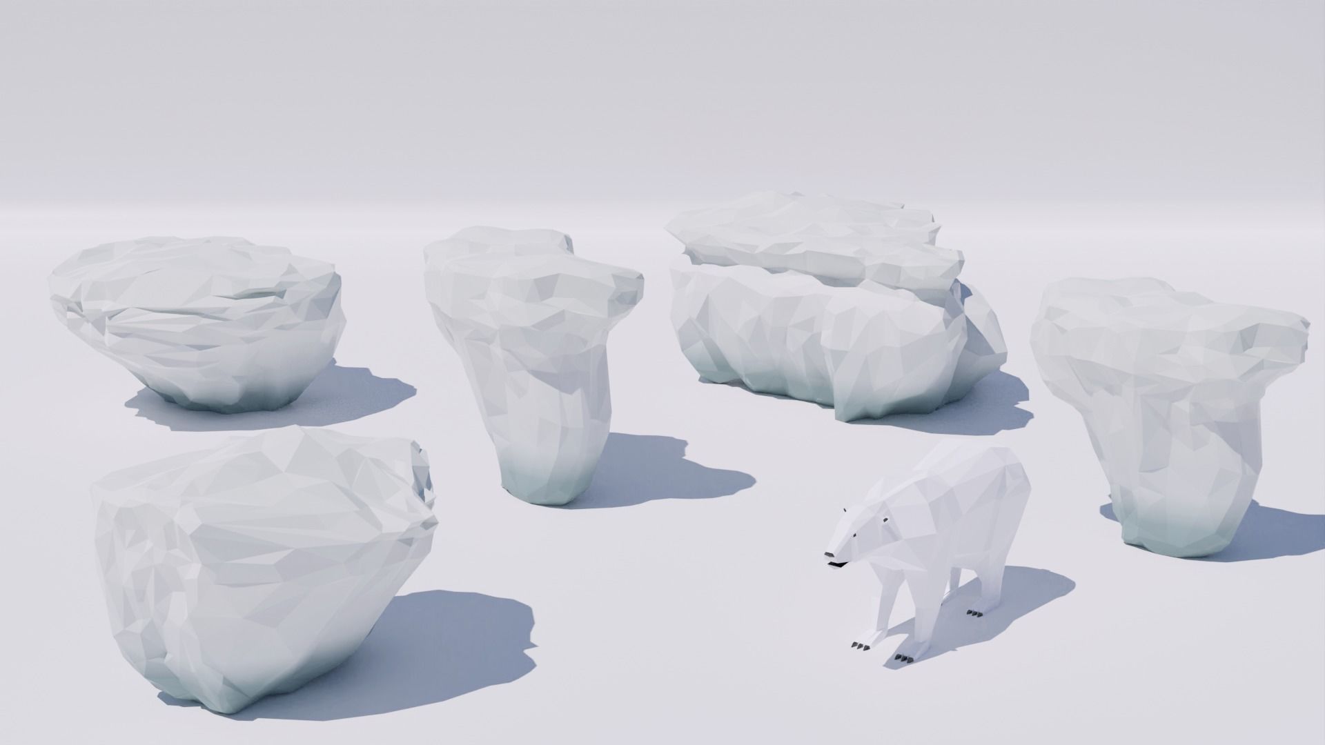 3D model Pack 118 Nature Low-Poly VR / AR / low-poly | CGTrader