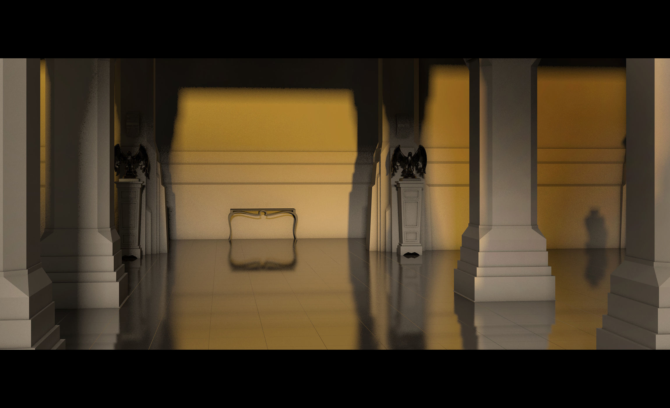 Tyrell Corperation Building Interior - Blade Runner 1982 3D model ...