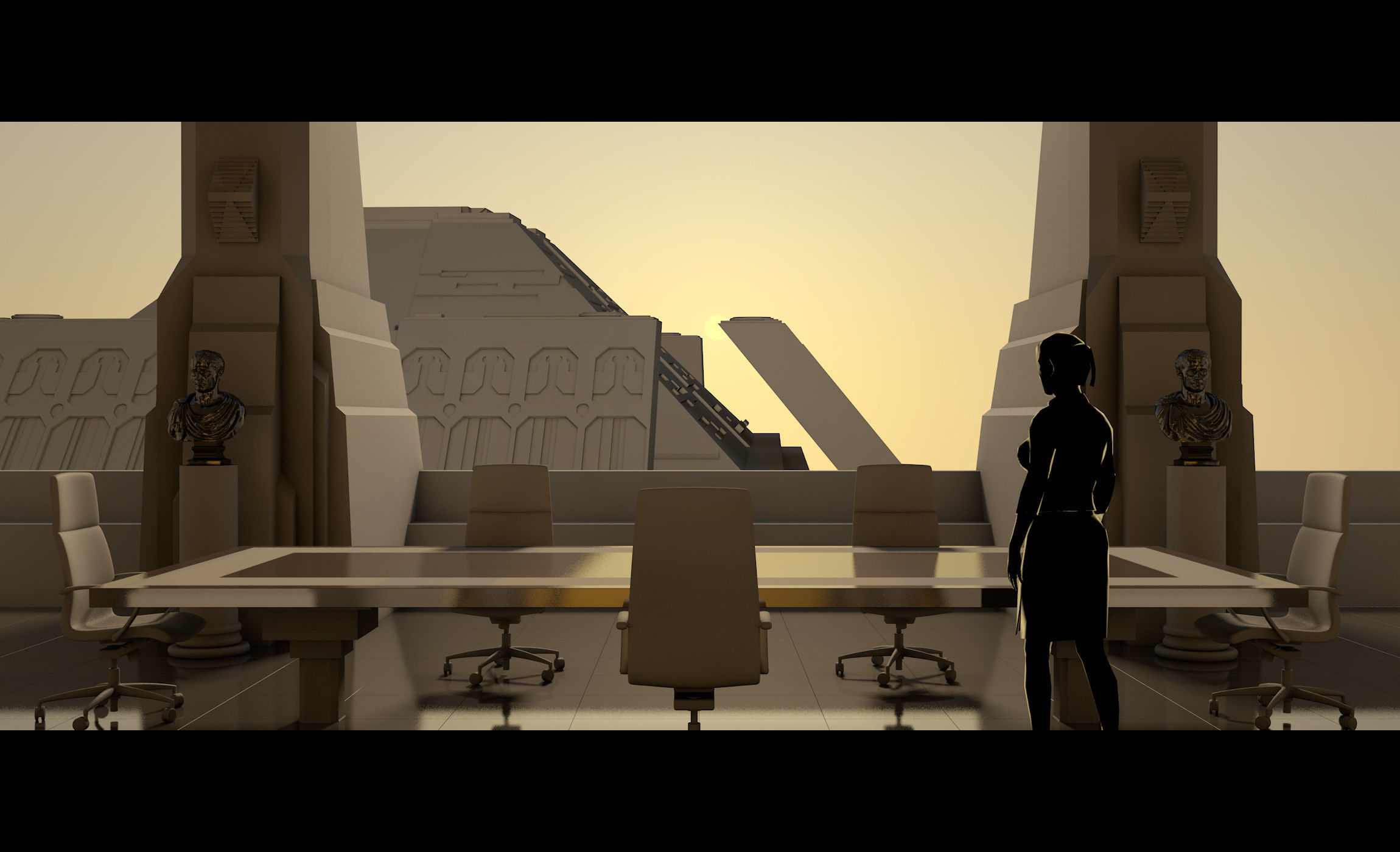 Tyrell Corperation Building Interior - Blade Runner 1982 3D model ...