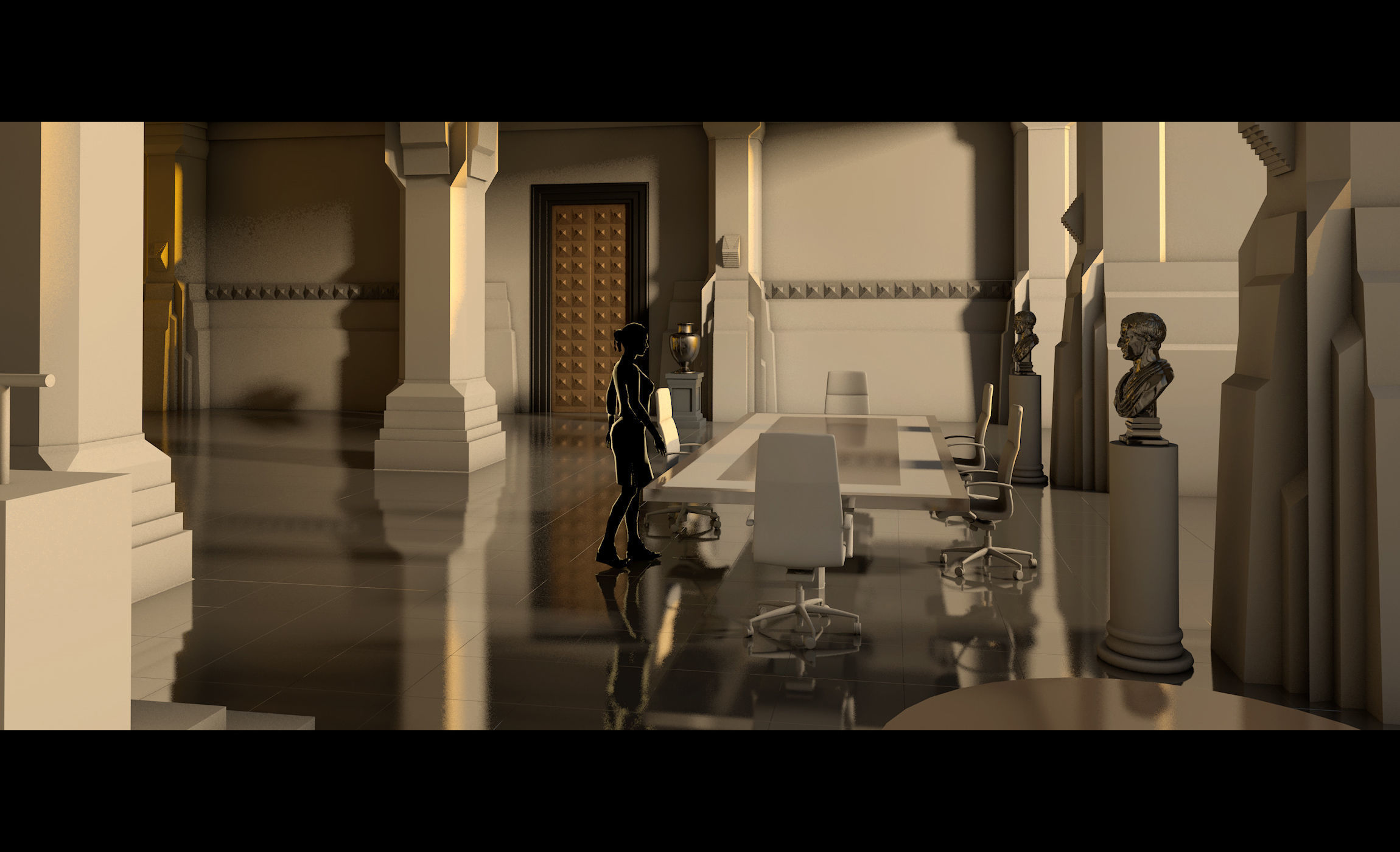 Tyrell Corperation Building Interior - Blade Runner 1982 3D model ...