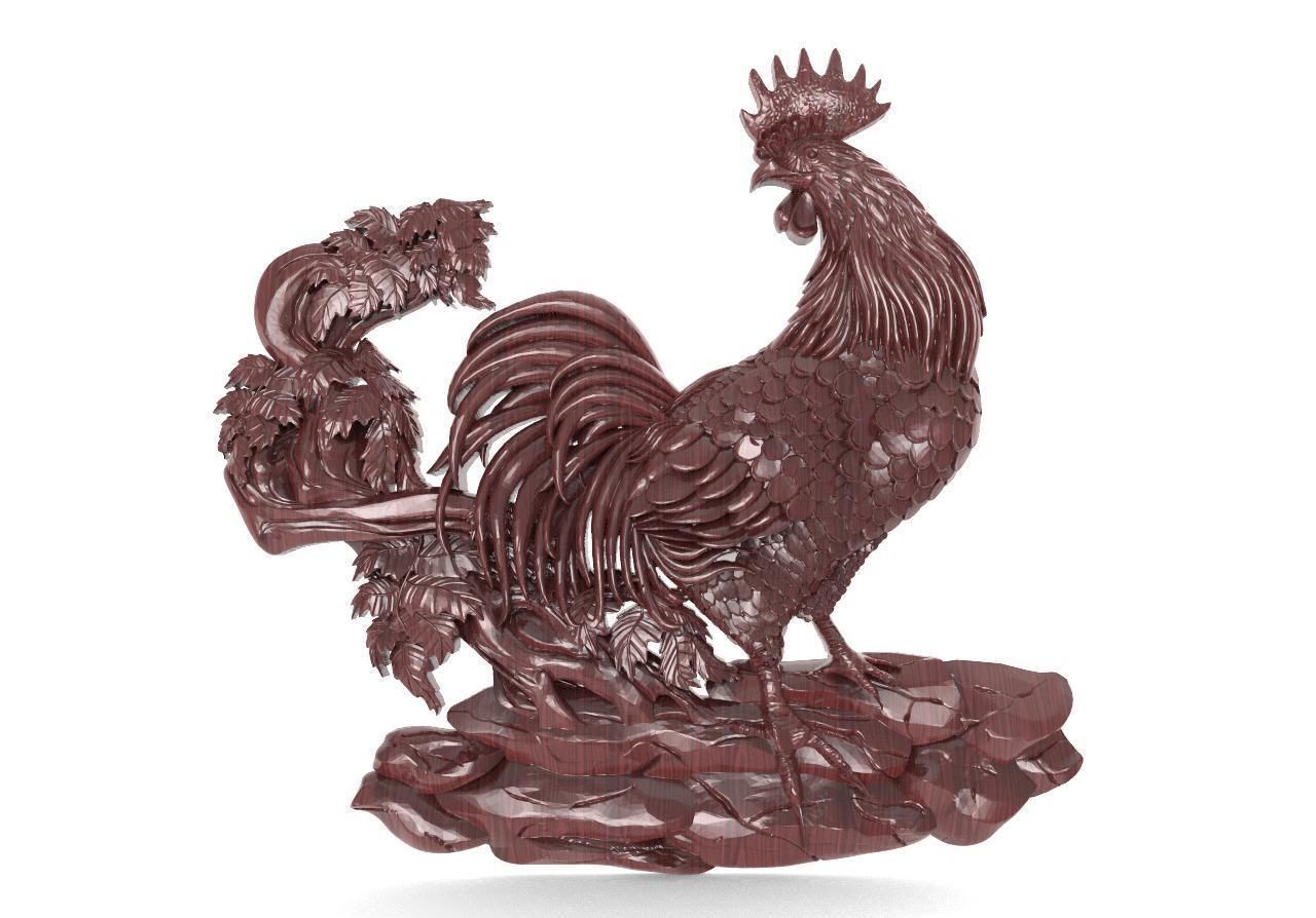 Rooster CNC 3D model 3D printable | CGTrader