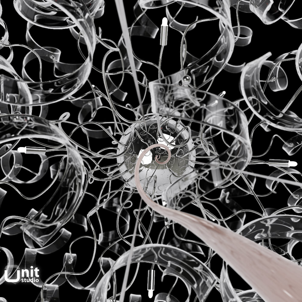 Pendant light Astro MetalLux 48 pieces 3D model | CGTrader