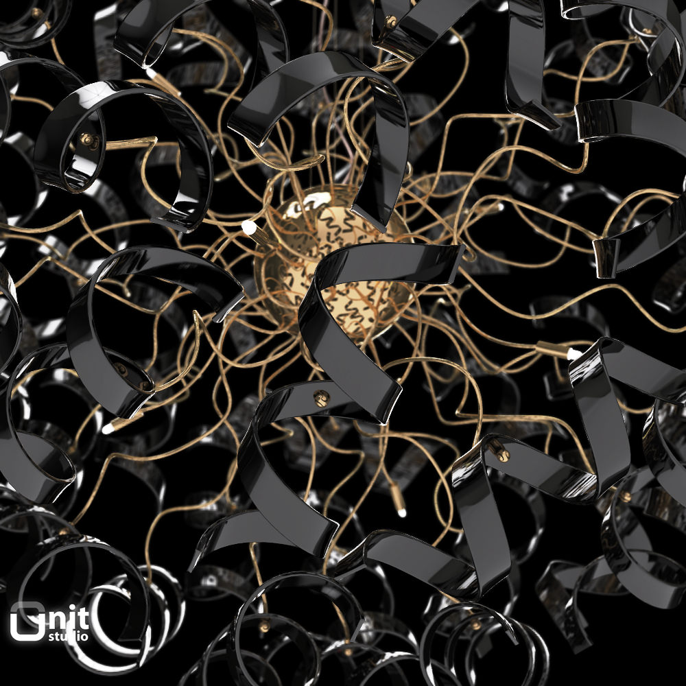 Pendant light Astro MetalLux 48 pieces 3D model | CGTrader