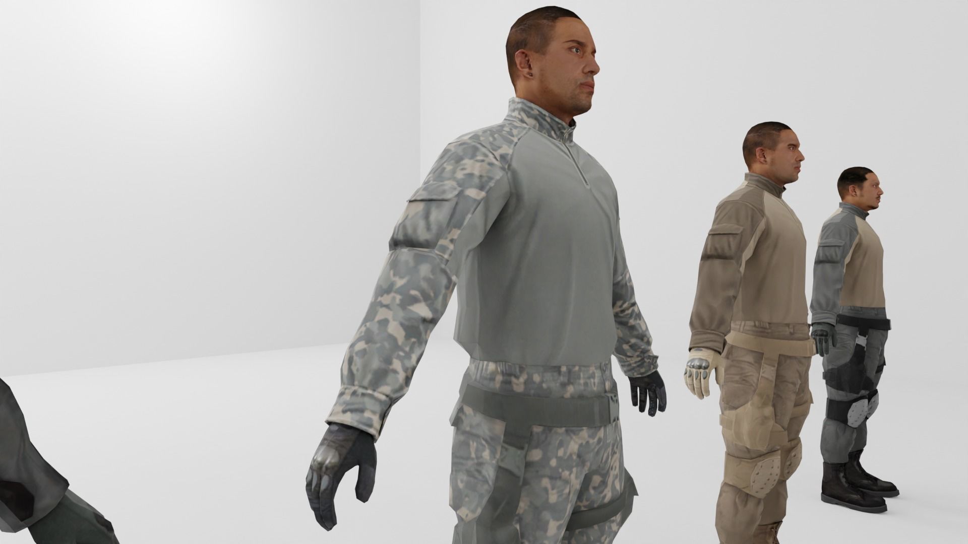 3D model Soldier Low-poly 3D model VR / AR / low-poly | CGTrader