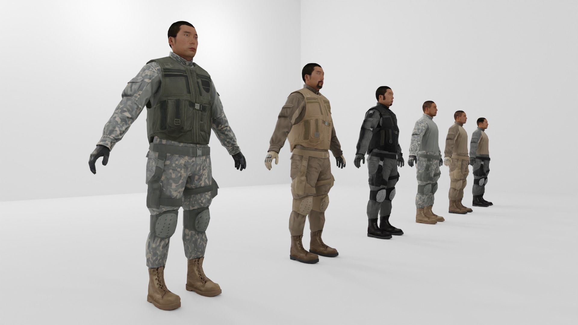 3D model Soldier Low-poly 3D model VR / AR / low-poly | CGTrader