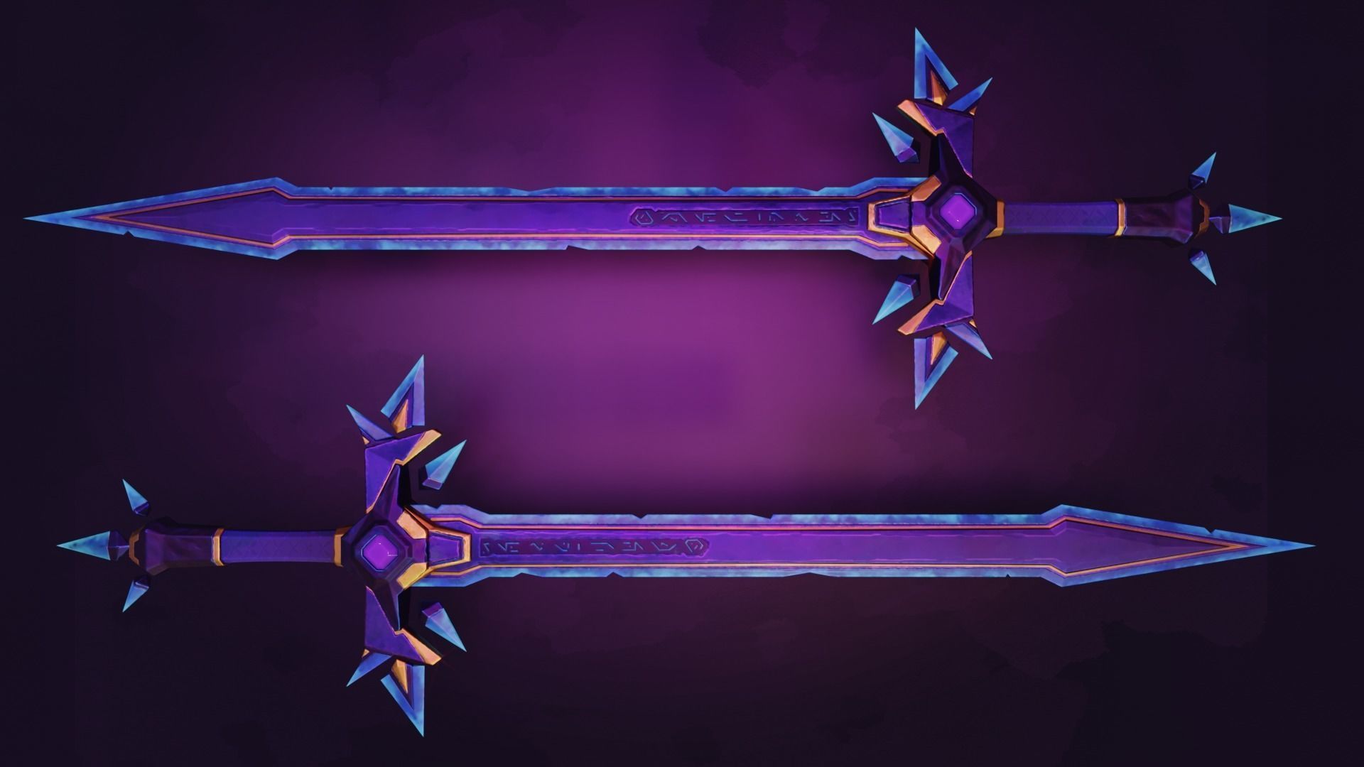 3D model Stylized Night Judge Sword VR / AR / low-poly | CGTrader