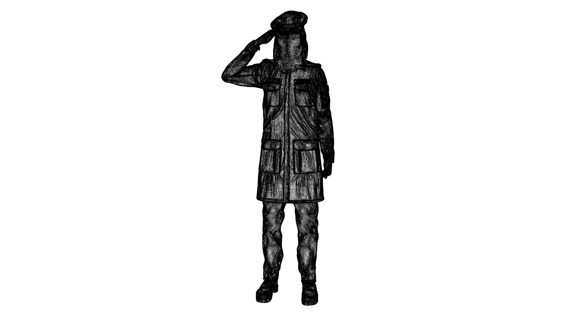 KSA Police Woman Saudi Arab 3D model 3D printable | CGTrader