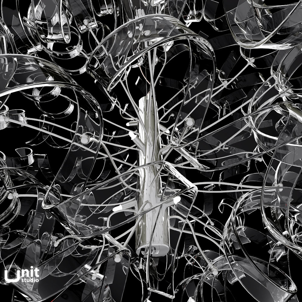 Pendant light Astro MetalLux 42 pieces 3D model | CGTrader