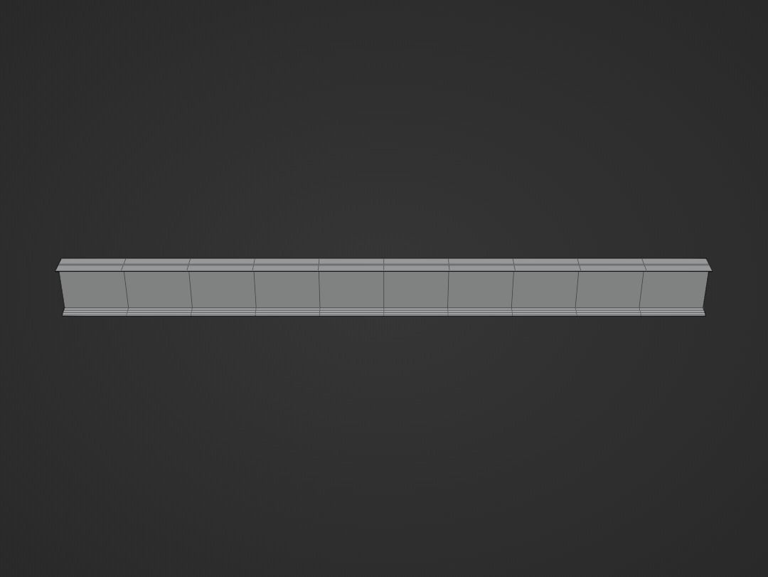 3D model Steel Beam IPN 200 - European Standard - DIN 1025-1 VR / AR ...