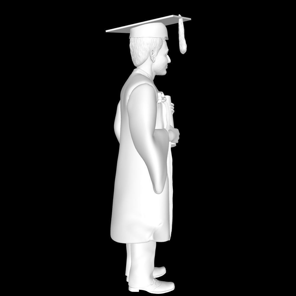 GRADUATION- GRADUATE BOY- PASSOUT- UNIVERSITY- COLLEGE-GRAD-GOWN 3D ...