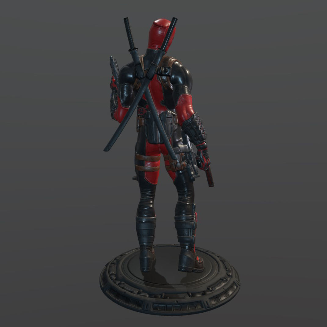 Deadpool Statues 3D Model Ready to Print STL 3D model 3D printable ...