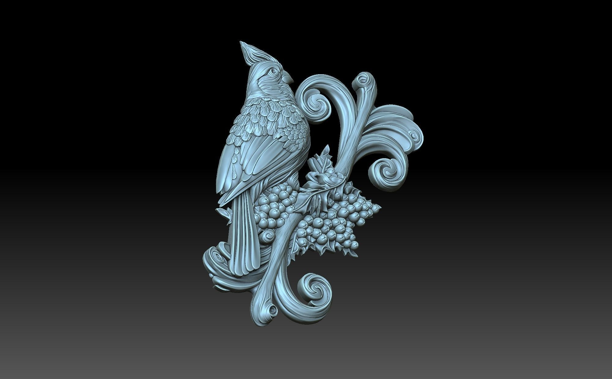 Cardinal Bird 3D model 3D printable | CGTrader