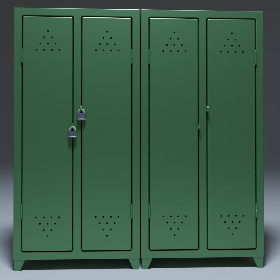 Locker for changing room 3D model | CGTrader