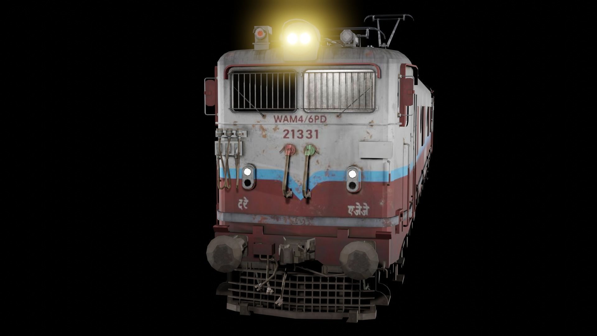 3D model WAM-4 INDIAN RAILWAYS LOCOMOTIVE Animated and Rigged VR / AR / low-poly | CGTrader