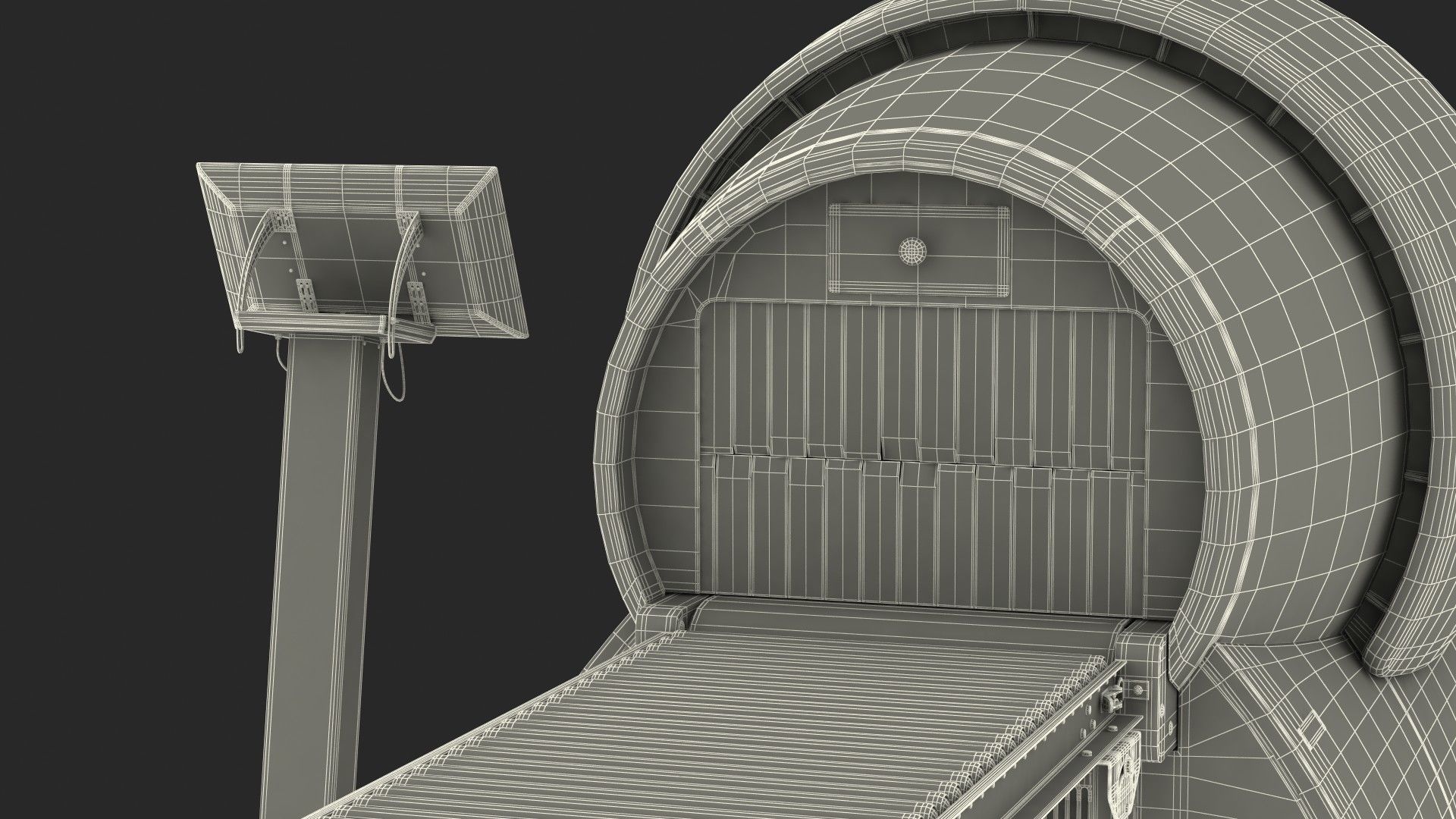 Analogic ConneCT Baggage Scanner with Monitor 3D model | CGTrader