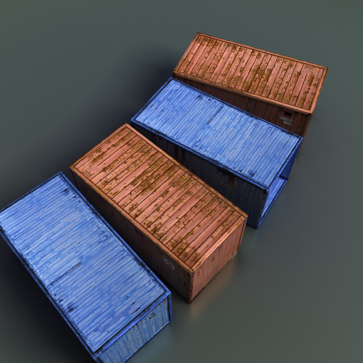 3D model Cargo Container VR / AR / low-poly | CGTrader