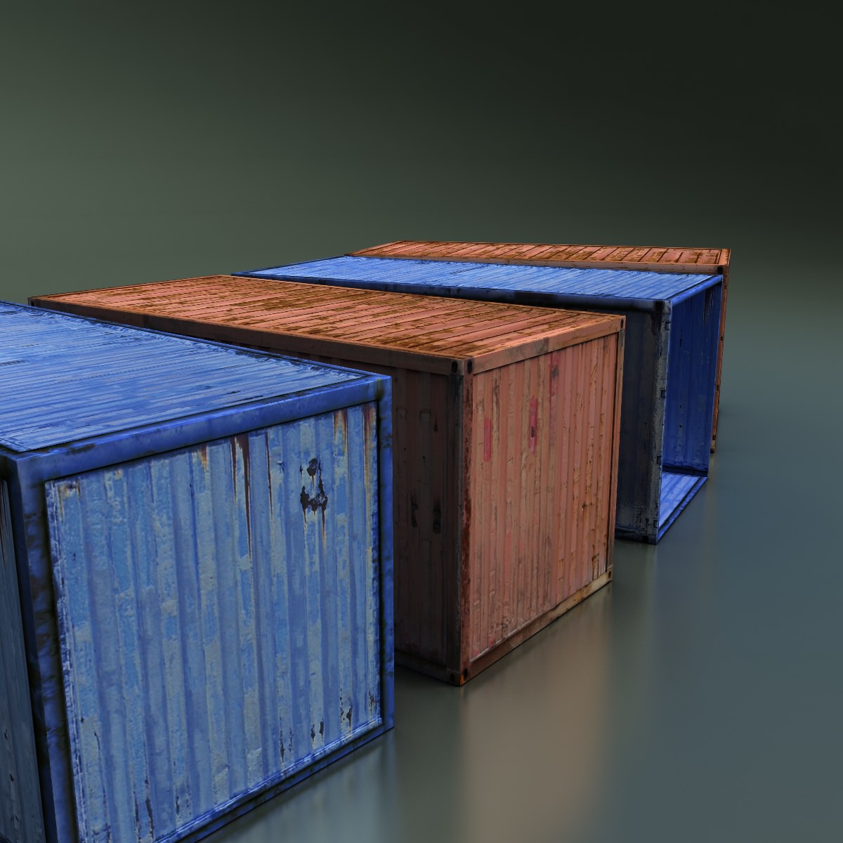 3D model Cargo Container VR / AR / low-poly | CGTrader
