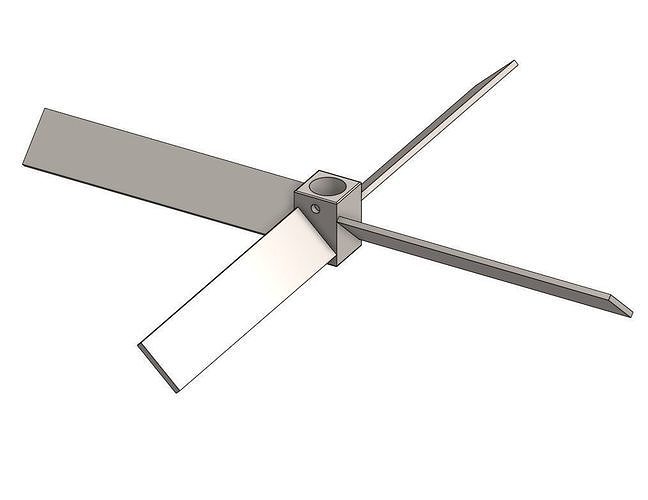 4 blade propeller 3D model | CGTrader
