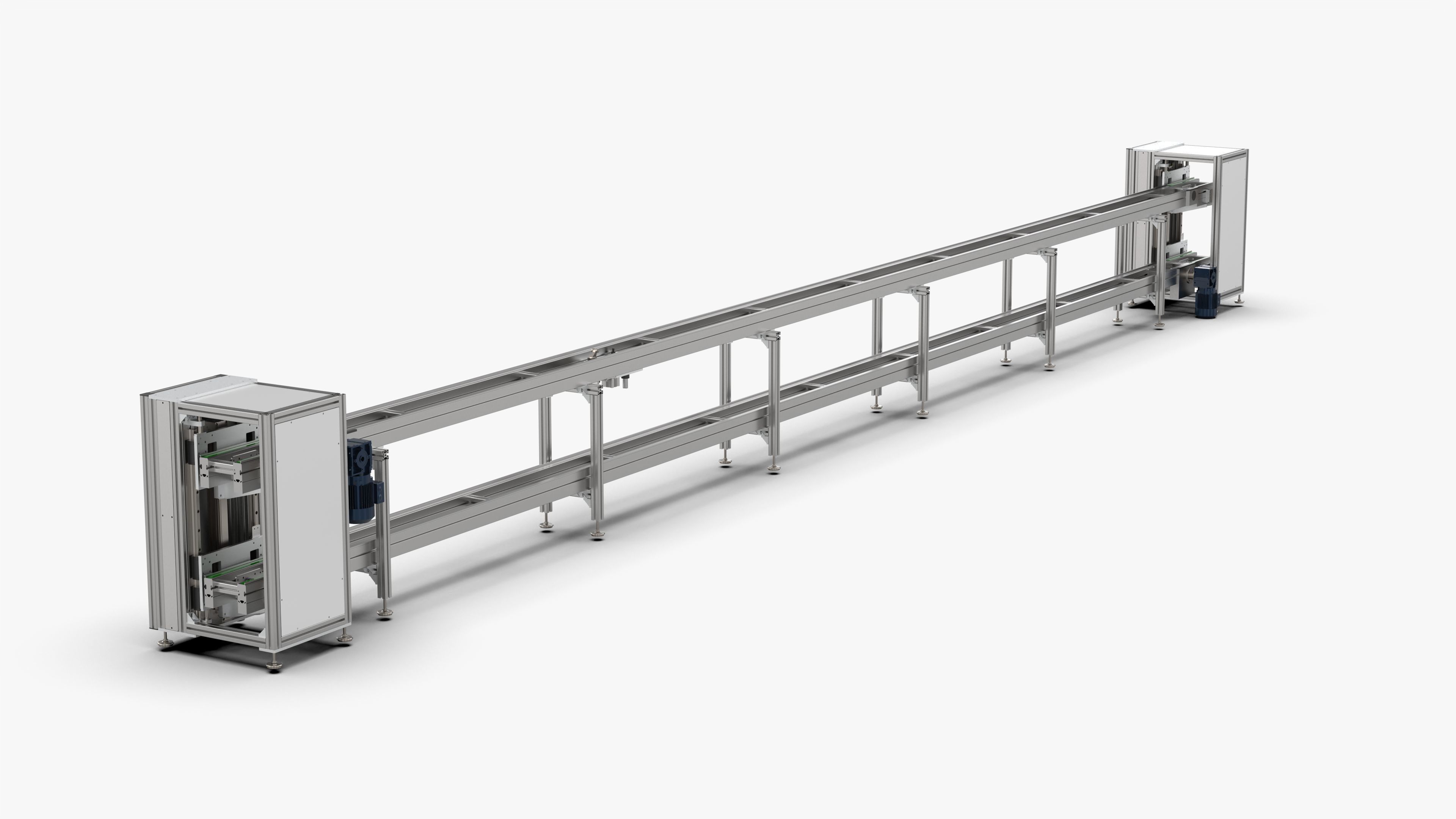 Double Speed Chain Line with Elevator 3D model | CGTrader