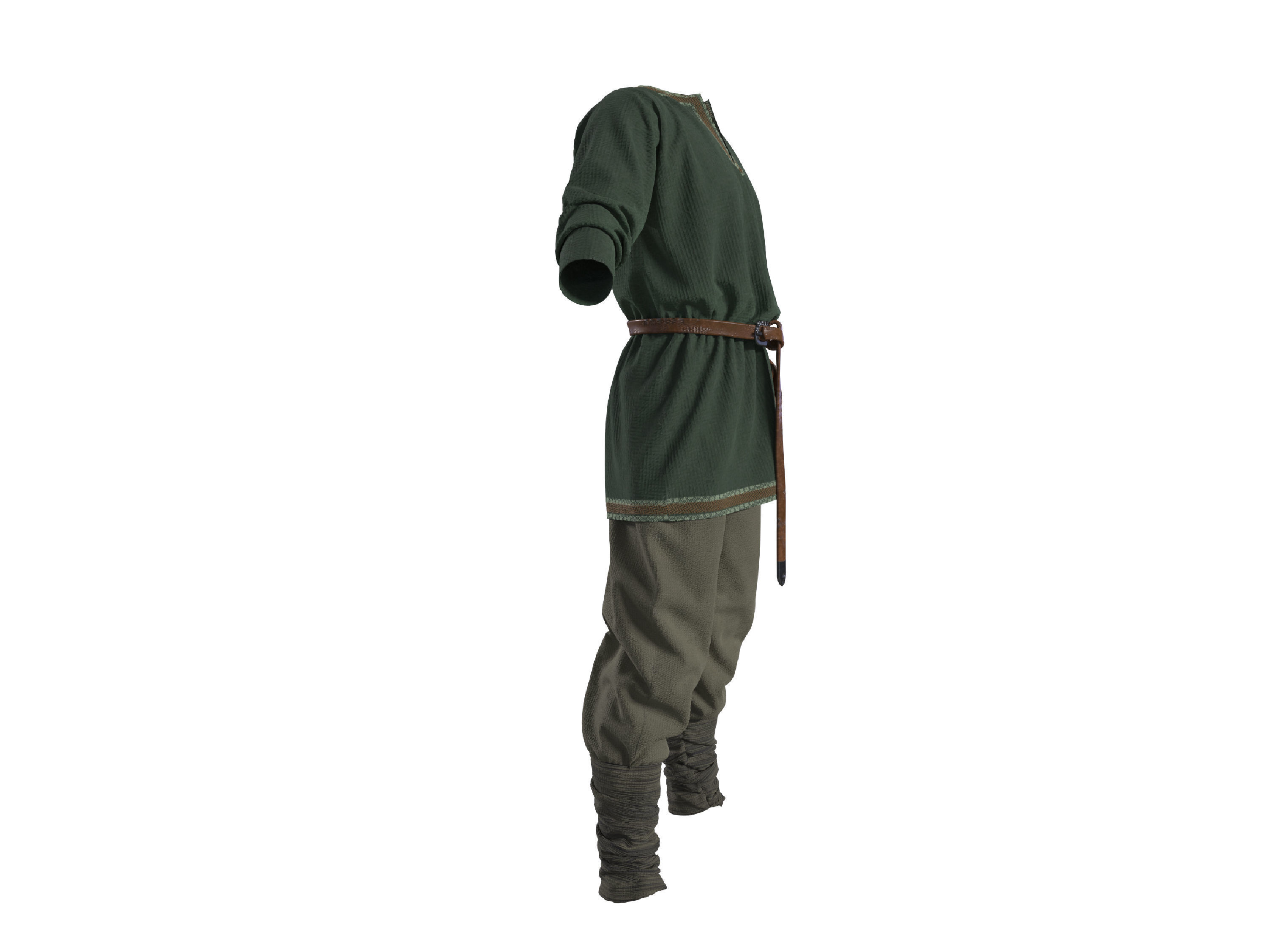 Viking tunic Medieval renaissance clothes 3D model | CGTrader